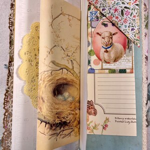 Spring Journal, Tall Blue Ribbon, Handmade Journal, Easter Journal ...