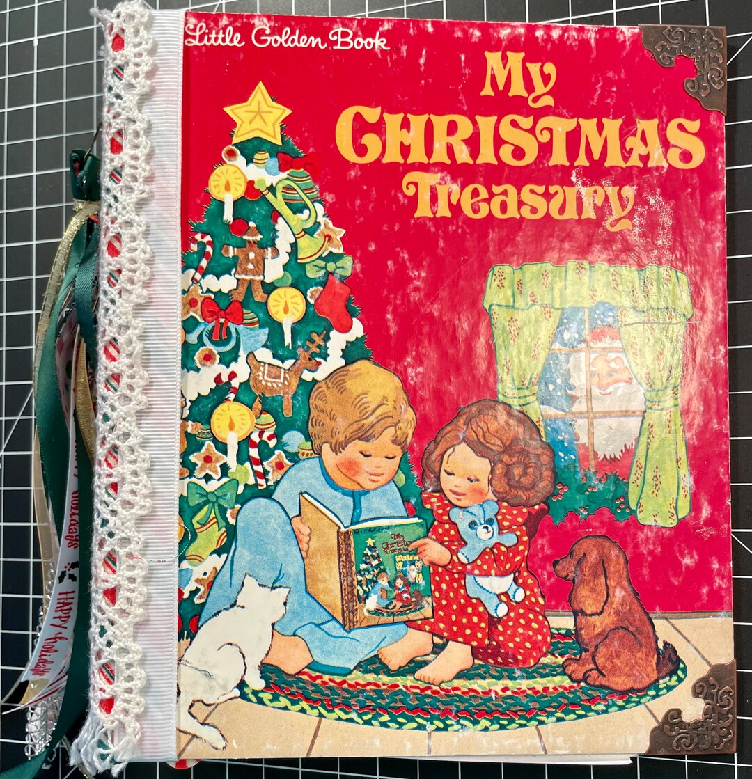 Christmas Treasury Handmade Christmas Little Golden Book - Etsy