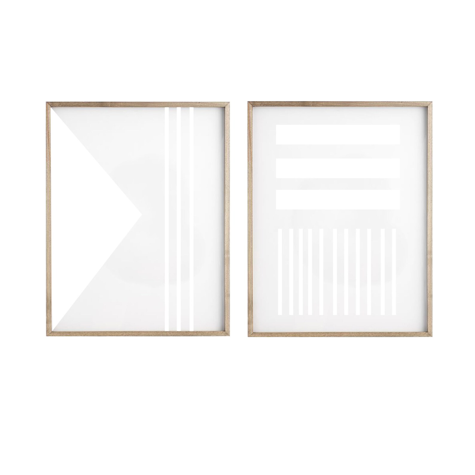 Painted Glass in Wooden Frame - Etsy