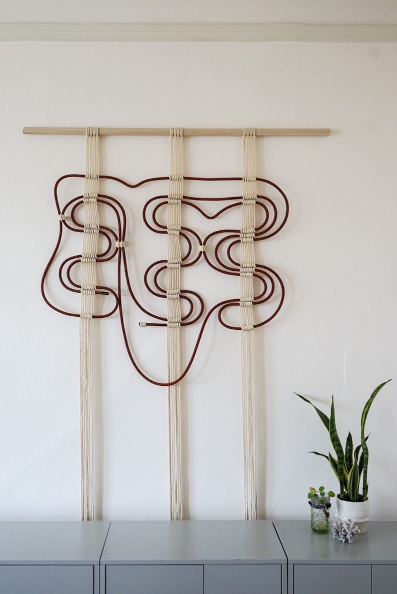 Rope Art With Wooden Hanger - Etsy
