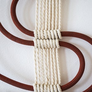 Rope Art With Wooden Hanger - Etsy
