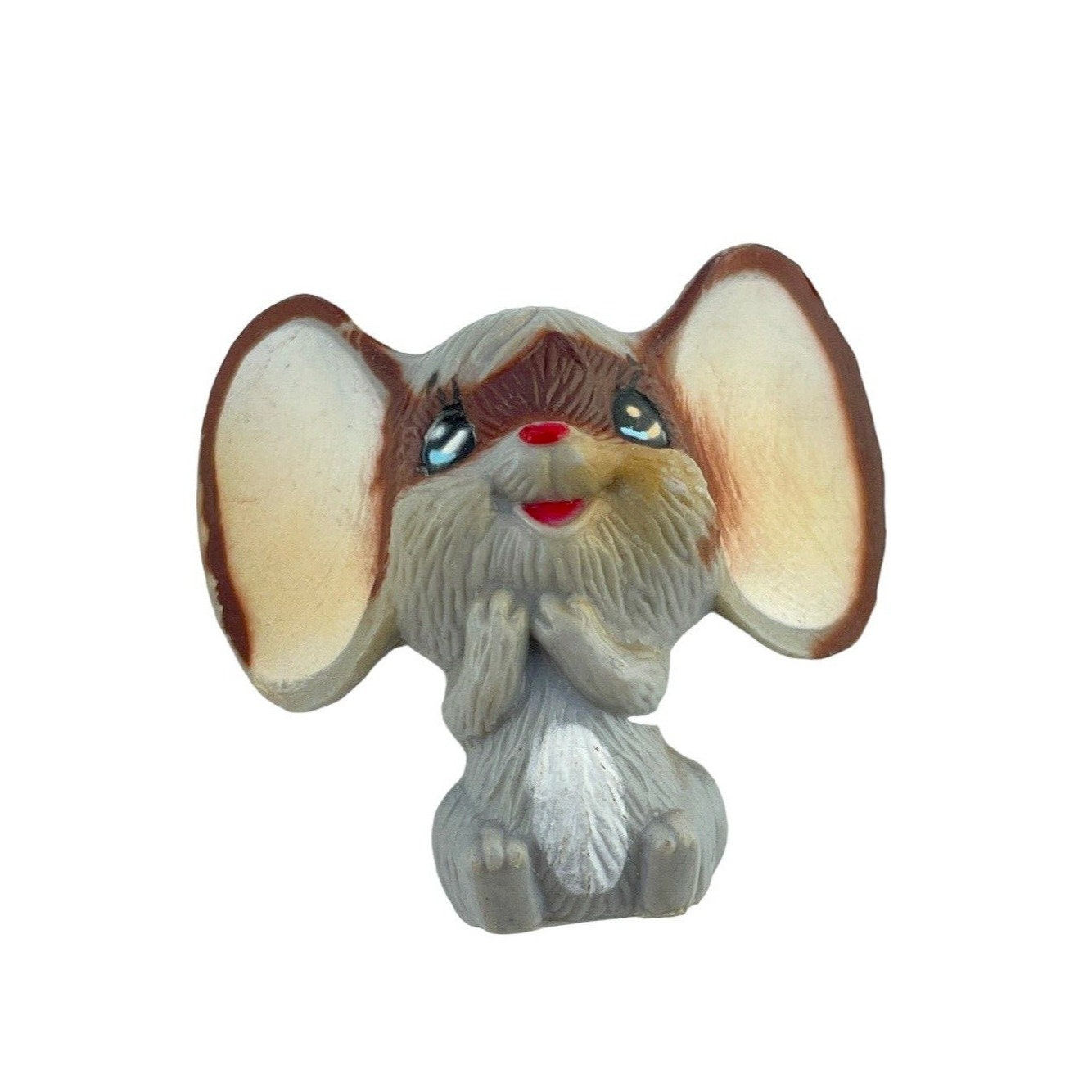 Vintage Big Ear Mouse Figurines Set of 3 Gray W Brown Mask - Etsy