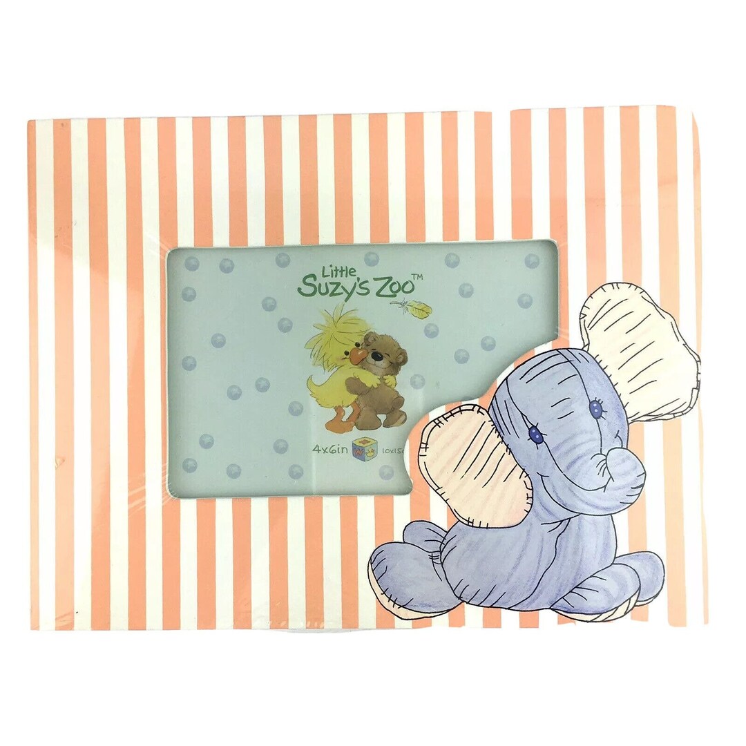 Little Suzy's Zoo Picture Frame Ellie Elephant Orange Nursery Art - Etsy