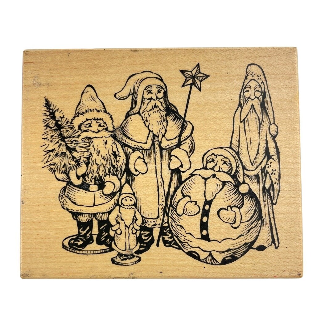PSX Old World Santas Rubber Stamp G-1825 Christmas Holiday - Etsy
