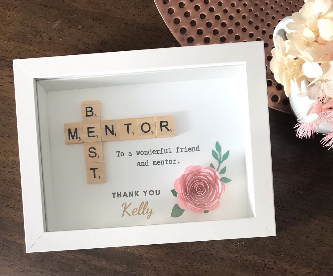 Scrabble Frame Gift for Mentor Thank You Gift for Mentor - Etsy Australia