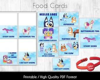 Bluey Food Label - Etsy UK