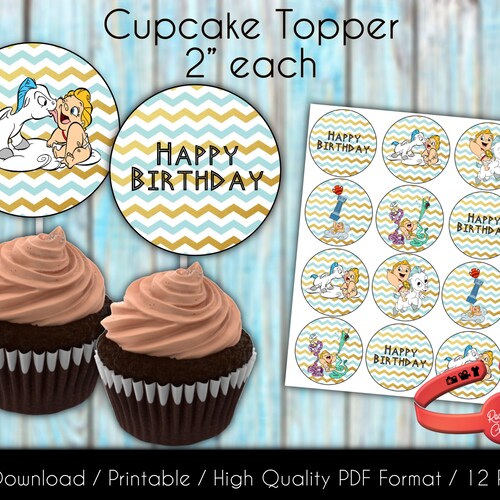 Printable Hercules Cupcake Topper Birthday Cupcake Topper - Etsy