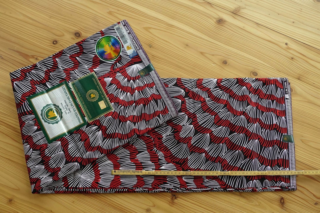 African Block Print 100% Cotton Fabric for Your DIY Project | 0.5m ...