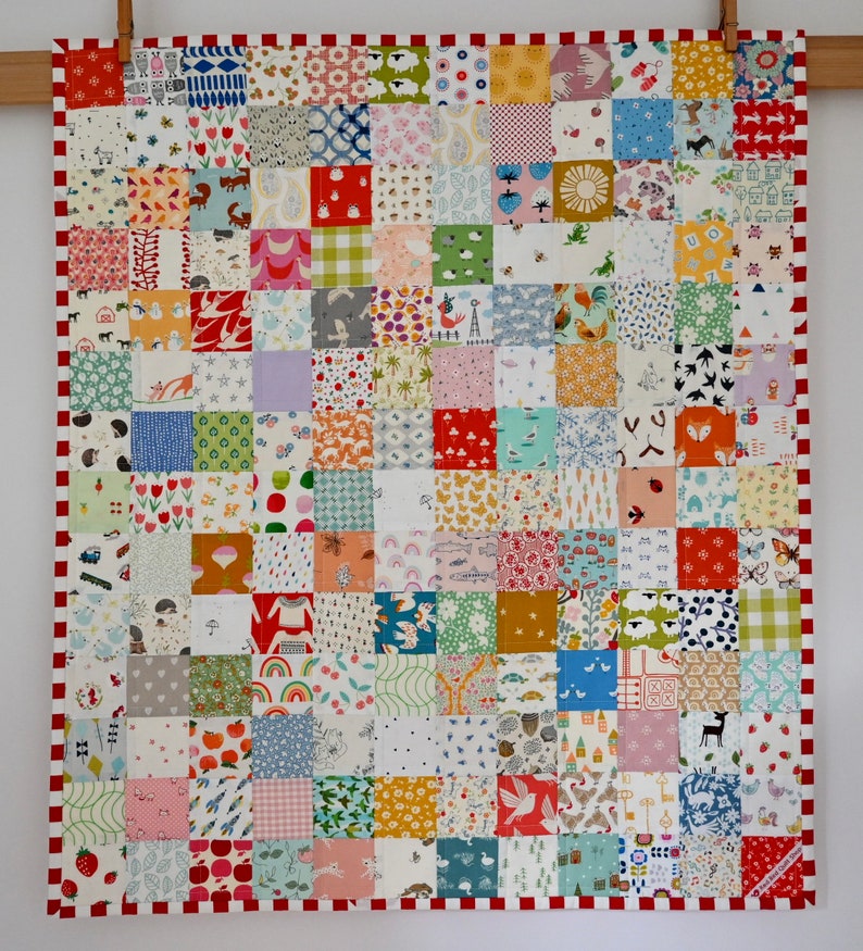 Handmade Patchwork Baby Quilt spring Bunny - Etsy