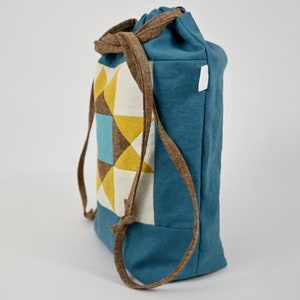 Handmade Linen & Cotton Patchwork Project Bag sunflower and French Lavender Sachet - Etsy