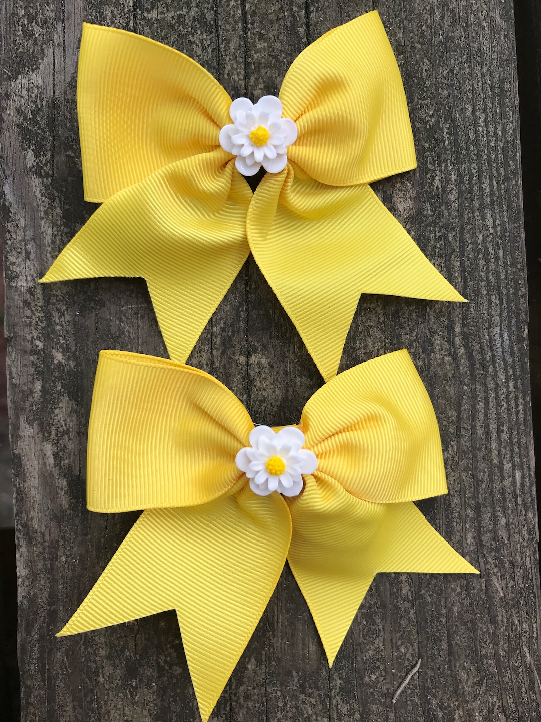 Flower Hair Bow - Etsy