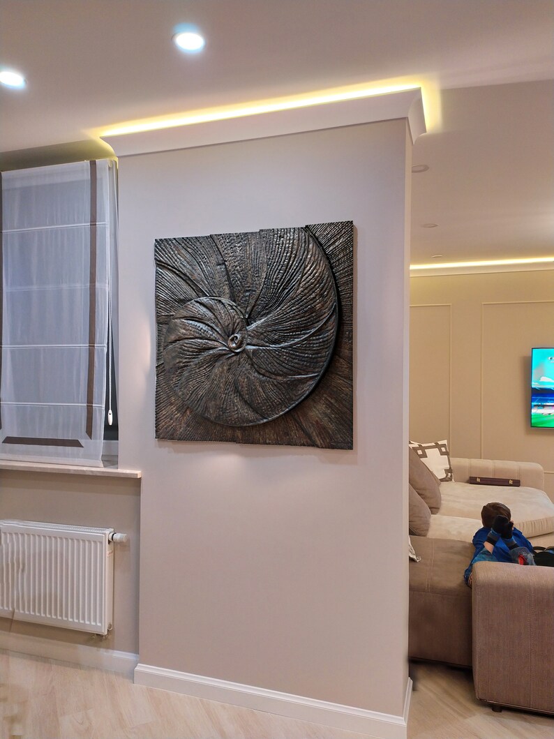 Wood Wall Arts shell Panel Art Decor Home | Etsy