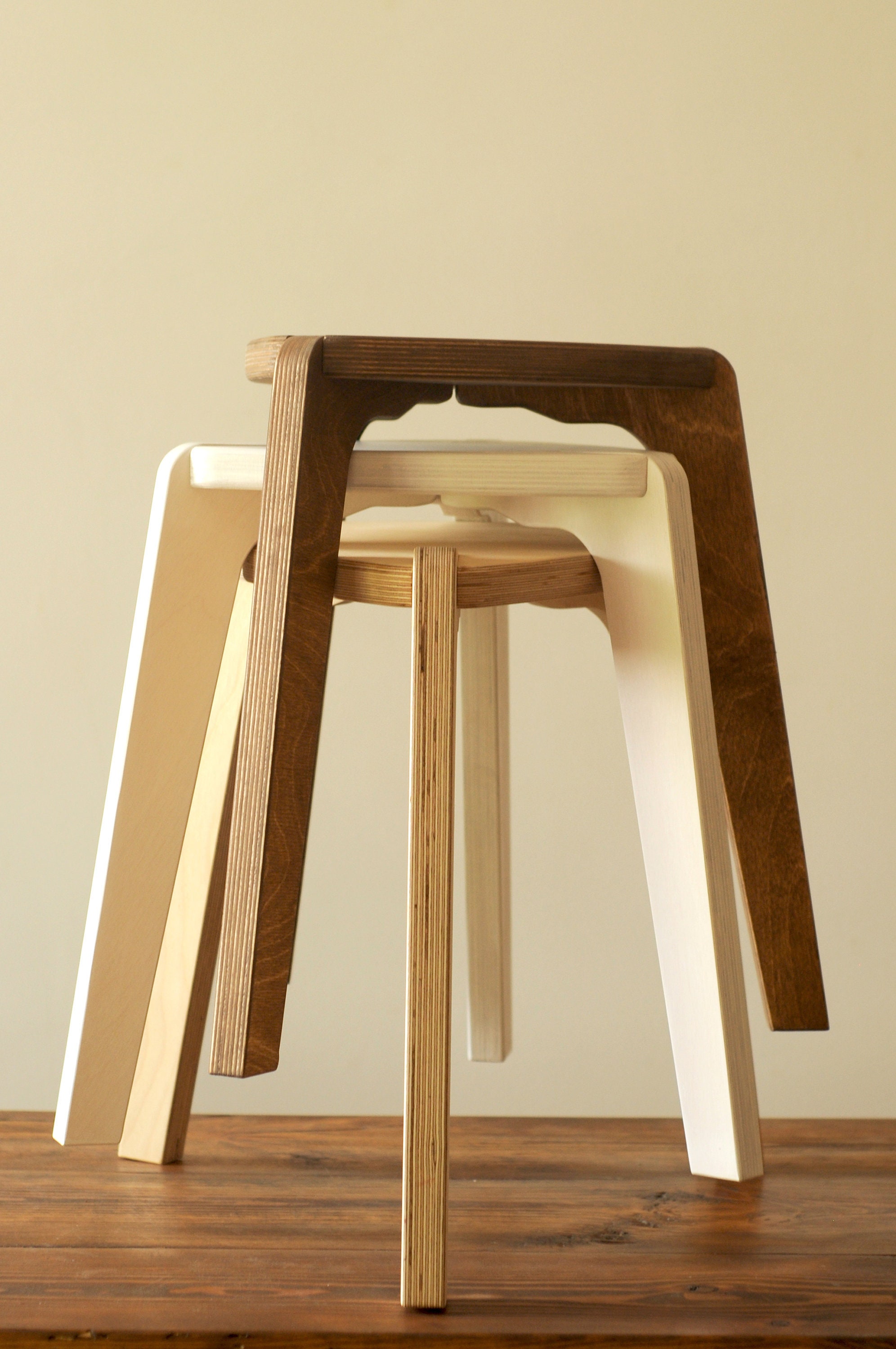 Stool Chair Wood Stool Plywood Chair Design Stool - Etsy UK