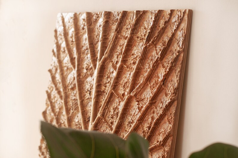 Wall Decor 3d Panel Leaf Wooden Decoration for Your Home - Etsy
