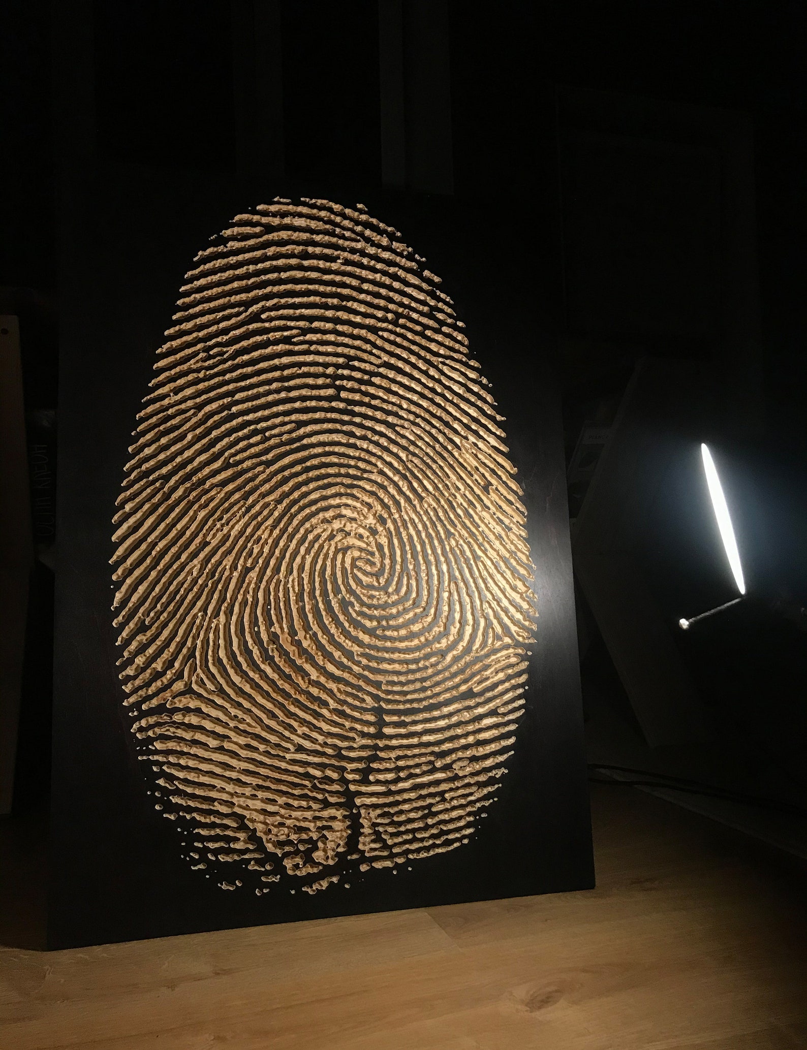 Wood Wall Arts Panel Fingerprint From a Birch Veneer Panels - Etsy