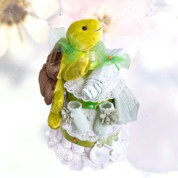 Turtle Diaper Cake - Etsy
