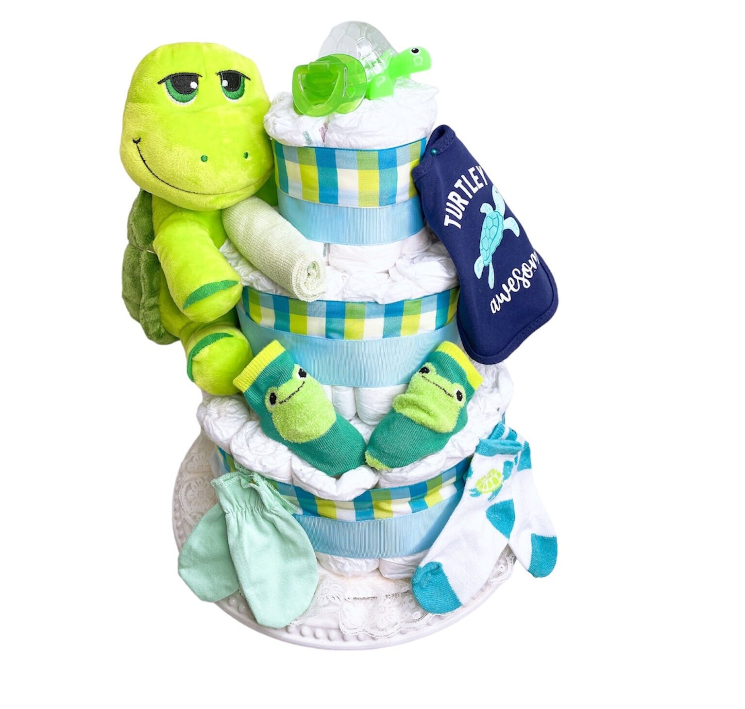 Turtle Diaper Cake Turtle Theme Centerpiece - Etsy