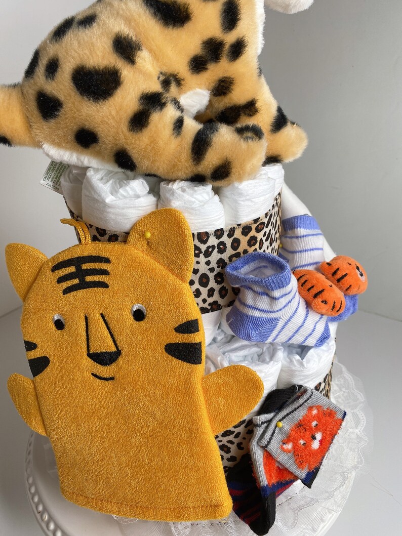 Tiger Diaper Cake Tiger Themed Boy Tiger Baby Shower - Etsy
