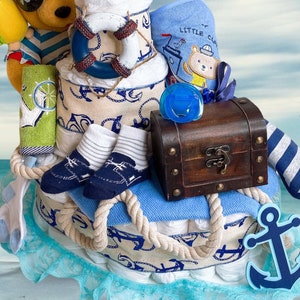 Pirate Ship Diaper Cake Pirate Themed Pirate Baby Shower - Etsy