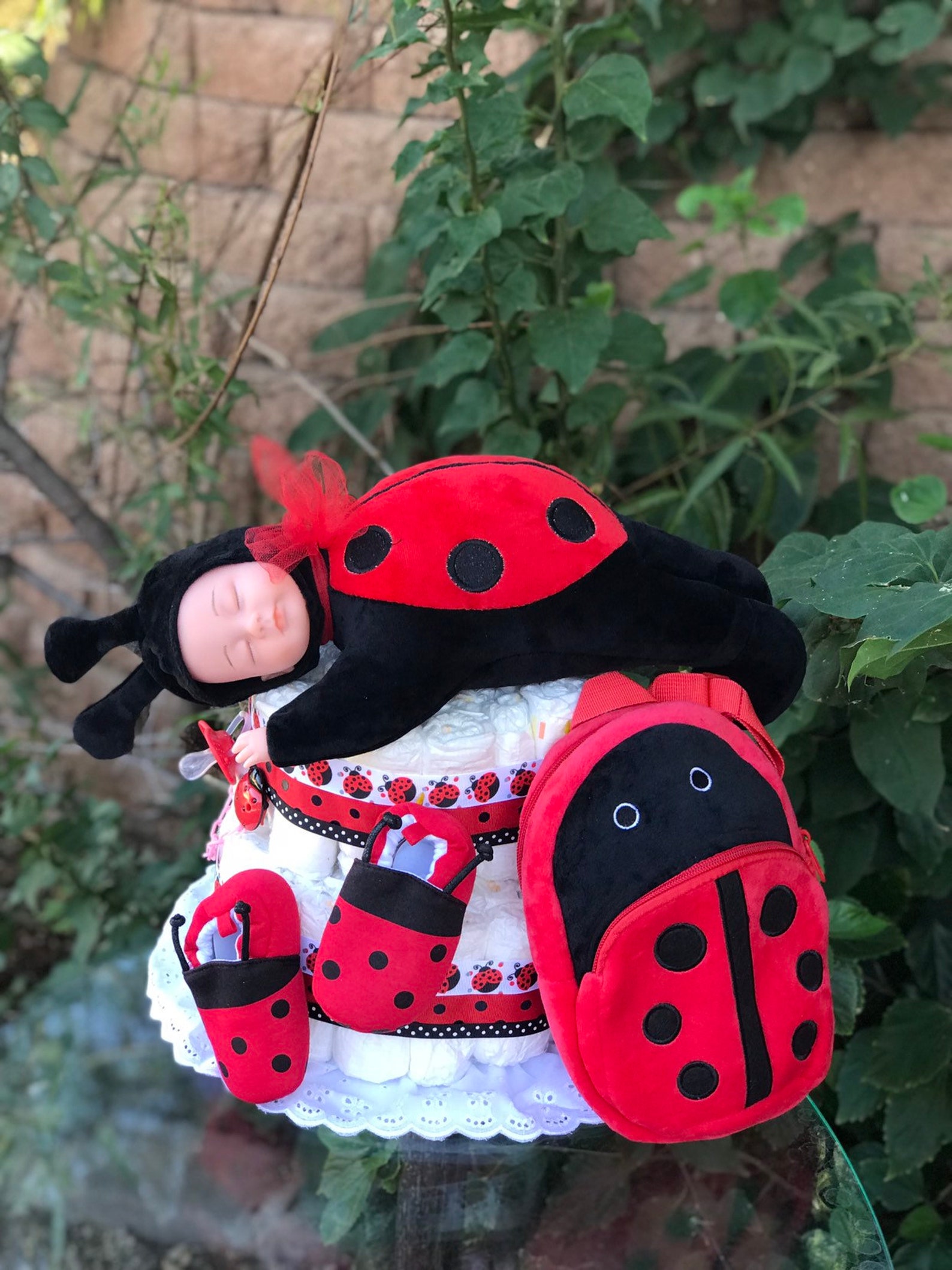 Ladybug Diaper Cakeladybug Theme | Etsy