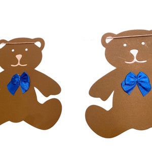 Teddy Bear Garland: Cardstock Baby Shower Bunting - Etsy