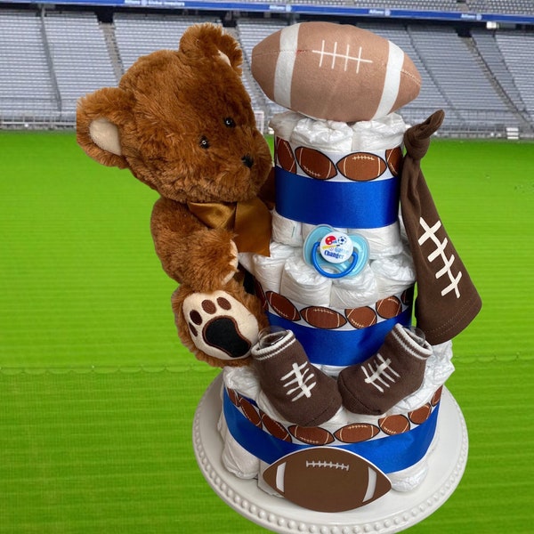 Football Diaper Cake - Etsy