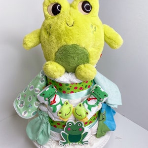 Frog Diaper Cake, Frog Baby Shower, Centerpiece - Etsy