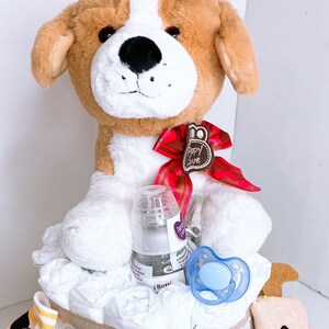 Puppy Diaper Cake Dog Diaper Cake Centerpiece - Etsy