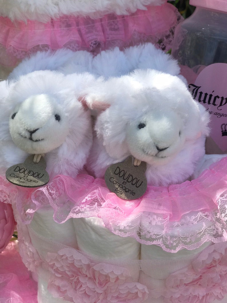 Lamb Diaper Cake Girl Diaper Cake - Etsy