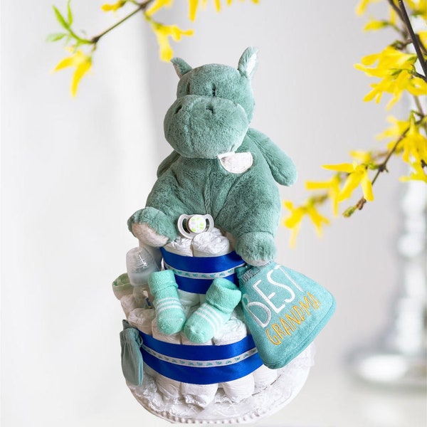 Hippo Diaper Cake - Etsy
