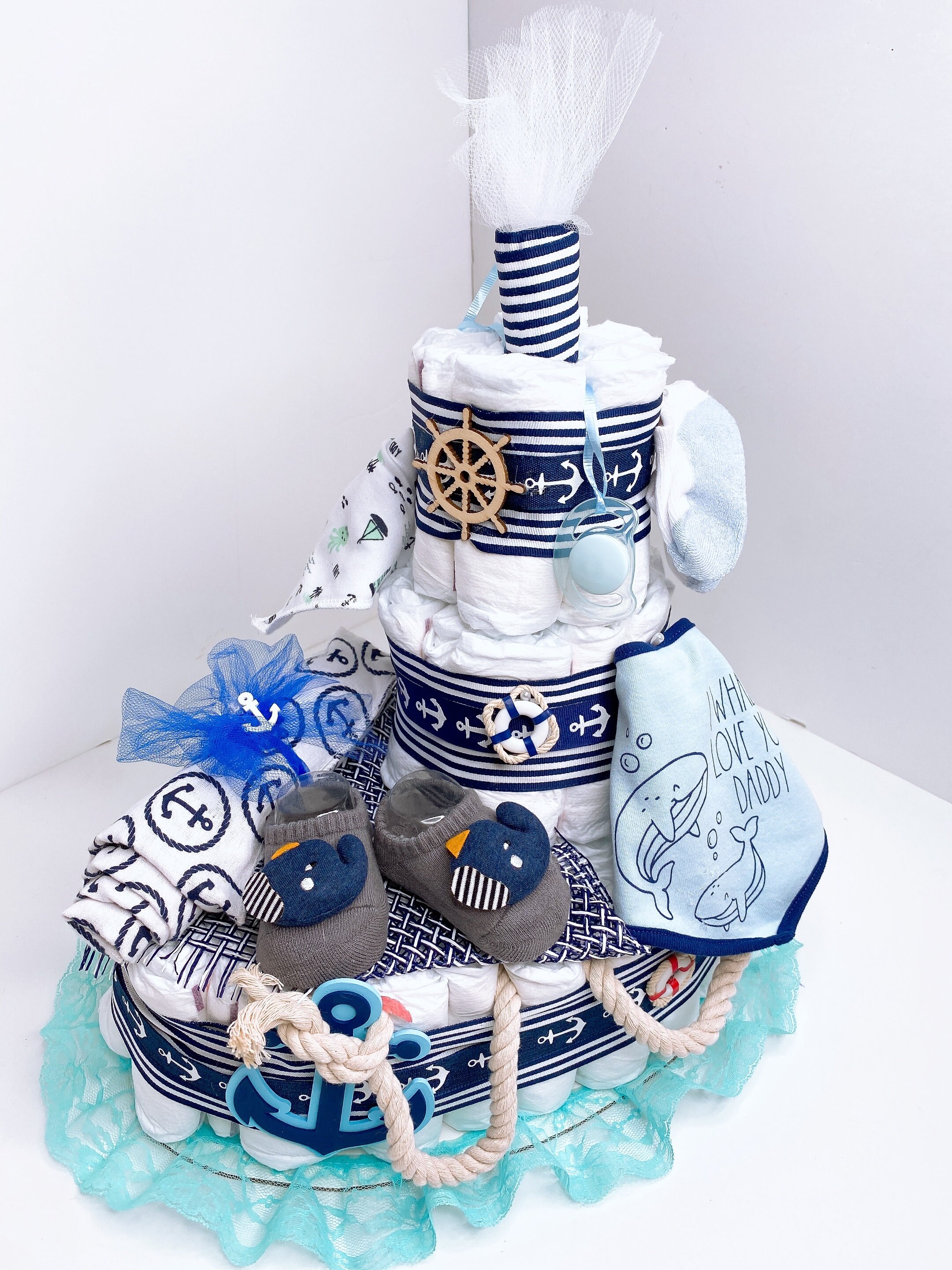 Ship Diaper Cake Boat Diaper Cake Nautical Diaper Cake - Etsy