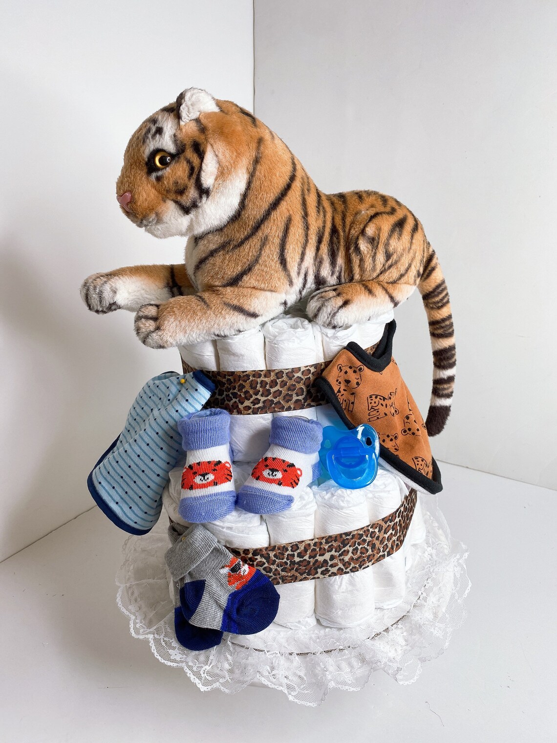 Tiger Diaper Cake Safari Diaper Cake Safari Themed - Etsy