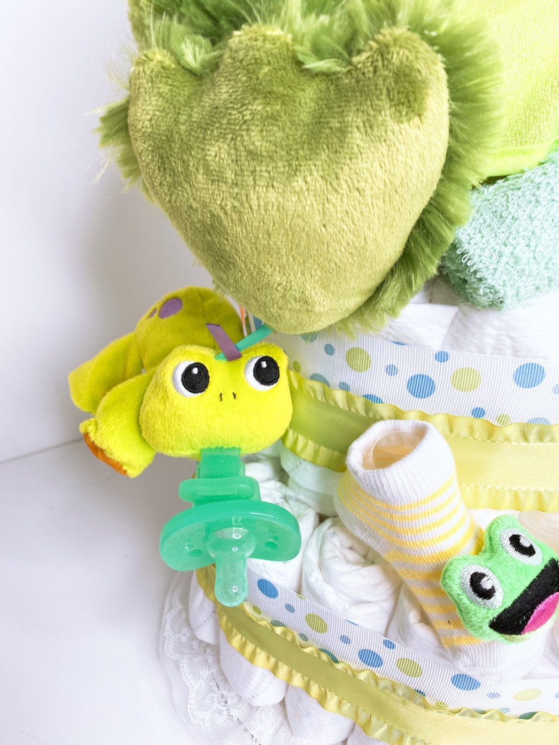 Frog Diaper Cake Frog Themed Frog Baby Shower Centerpiece - Etsy