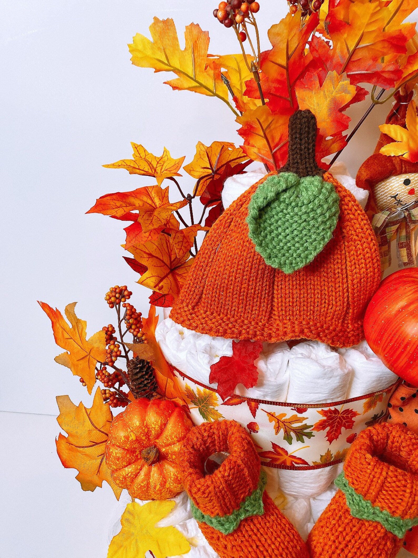 Pumpkin Diaper Cake Pumpkin Diaper Cake Harvest Themed - Etsy