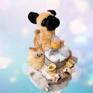 Puppy Diaper Cake, Dog Diaper Cake, Boy Diaper Cake, Centerpiece - Etsy