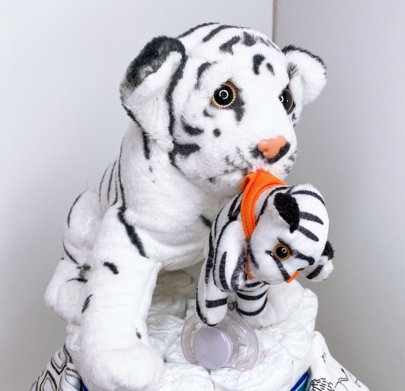 Tiger Diaper Cake Safari Themed Safari Baby Shower - Etsy