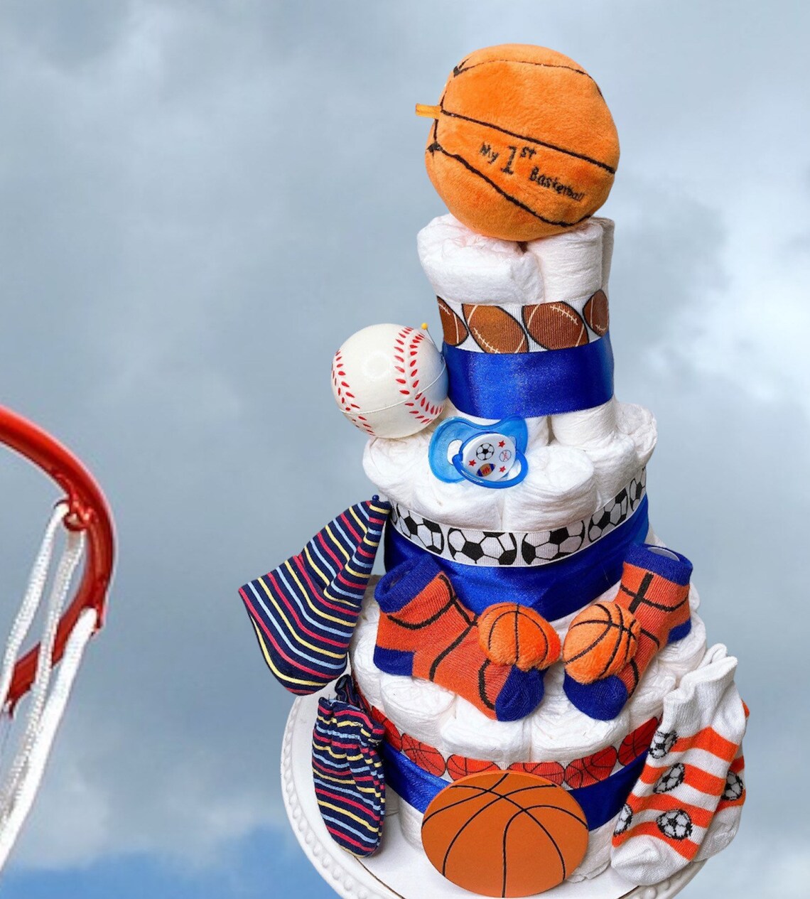 Sports Diaper Cake Baseball Diaper Cake Sport Themed - Etsy