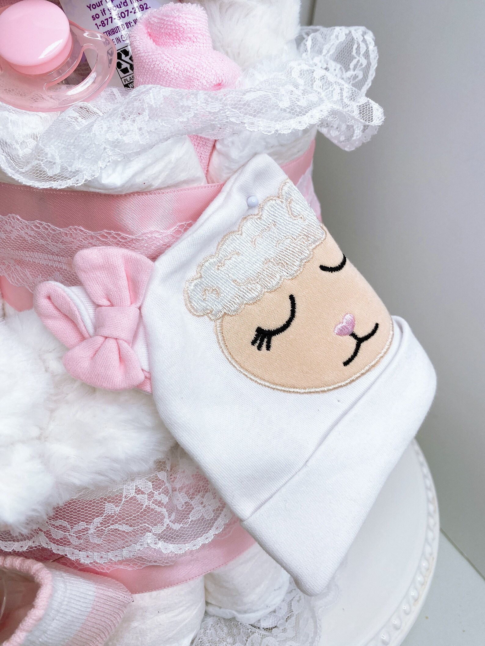 Lamb Diaper Cake Easter Diaper Cake Easter Themed - Etsy