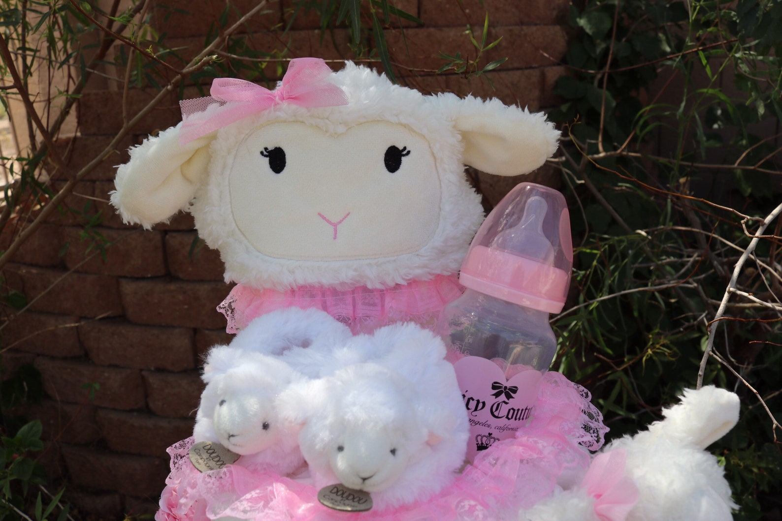 Lamb Diaper Cake Girl Diaper Cake - Etsy