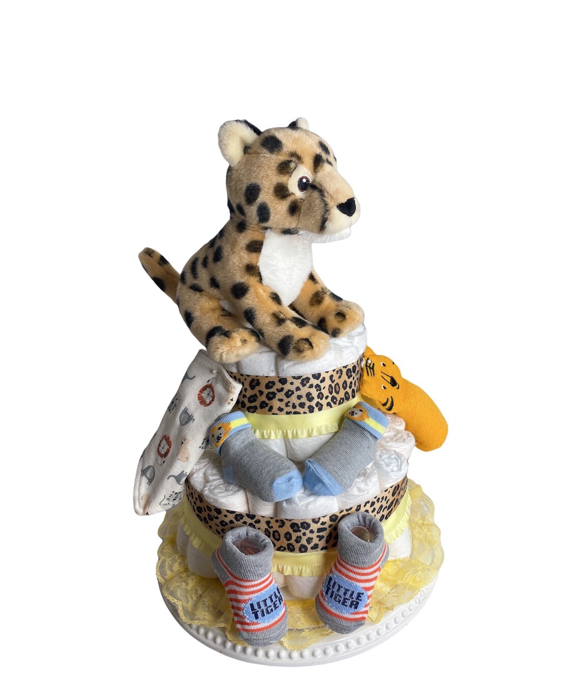 Tiger Diaper Cake Cheetah Diaper Cake Boy Diaper Cake - Etsy