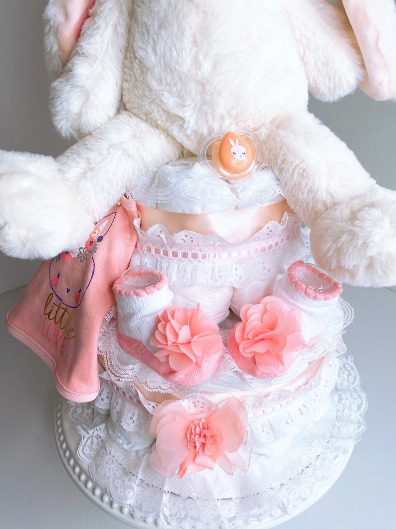 Bunny Diaper Cake Easter Diaper Cake Easter Bunny Diaper - Etsy
