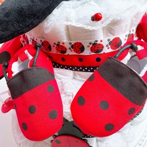 Ladybug Diaper Cake, Unisex Diaper Cake, Easter Baby Shower Gift ...