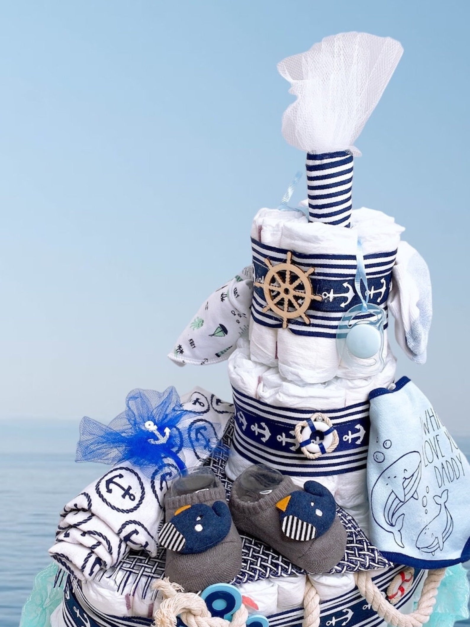 Ship Diaper Cake Boat Diaper Cake Nautical Diaper Cake - Etsy