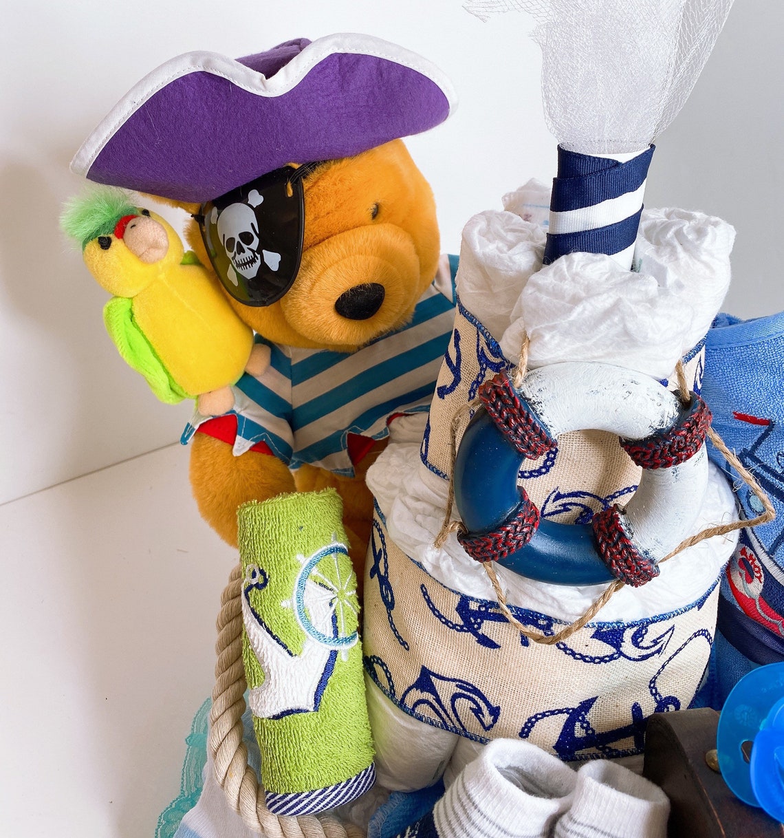 Pirate Ship Diaper Cake Pirate Themed Pirate Baby Shower - Etsy