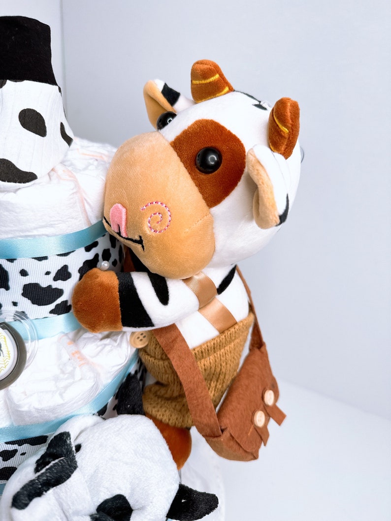 Cow Diaper Cake, Farm Baby Shower, Farm Theme, Centerpiece - Etsy