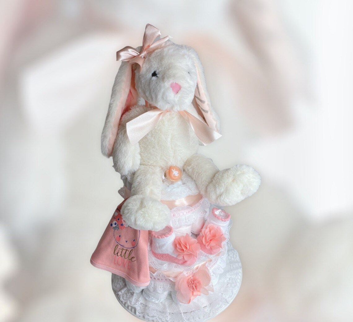 Bunny Diaper Cake Easter Diaper Cake Easter Bunny Diaper - Etsy