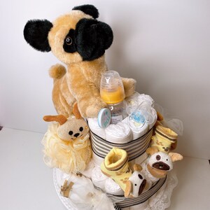 Puppy Diaper Cake, Dog Diaper Cake, Boy Diaper Cake, Centerpiece - Etsy