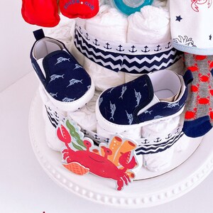 Nautical Diaper Cake, Scuba Diver Diaper Cake, Teddy Bear Diaper Cake ...