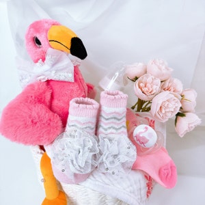 Flamingo Mini Basket Gift, Easter Baby Gift - Etsy