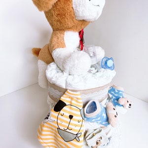 Puppy Diaper Cake Dog Diaper Cake Centerpiece - Etsy
